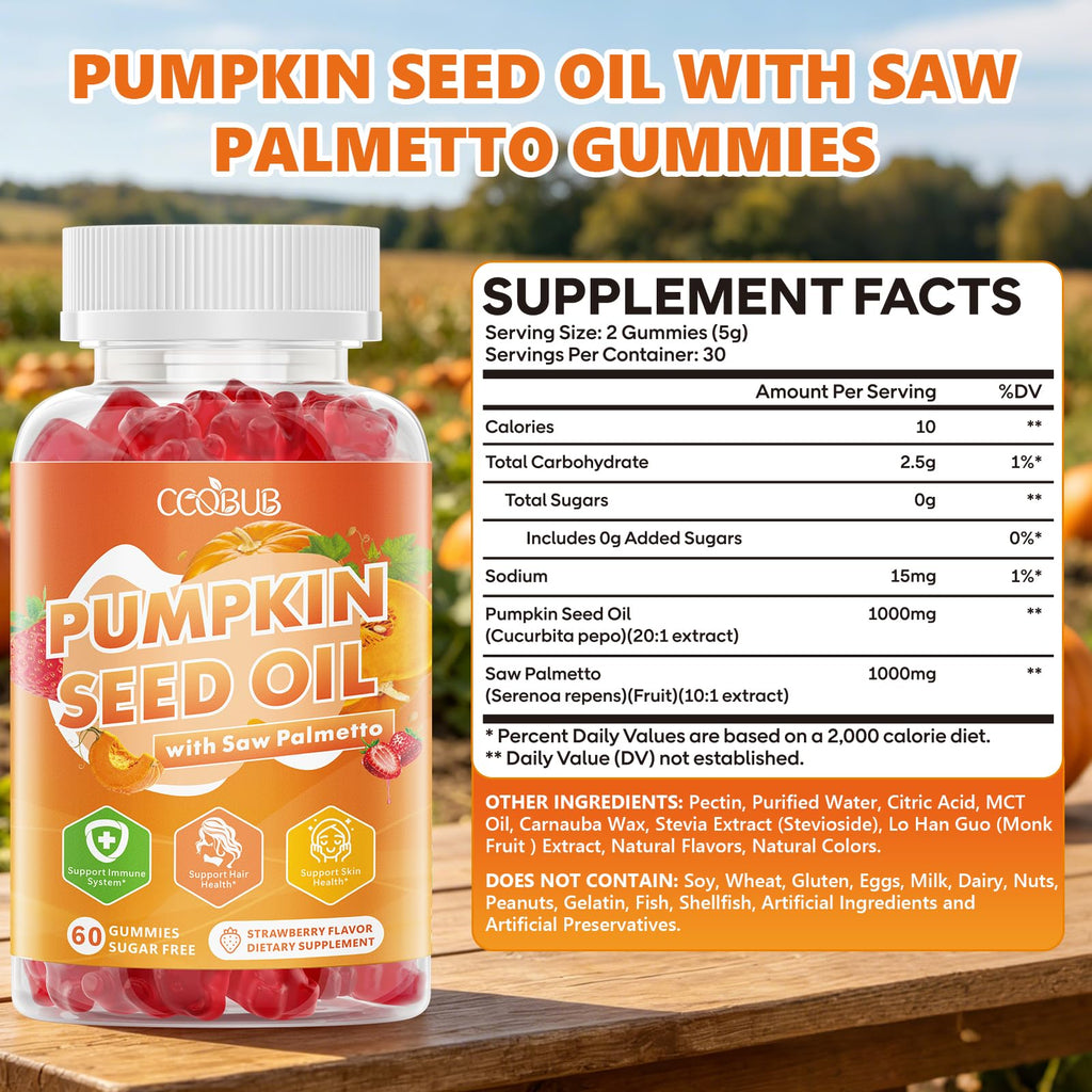 Saw palmetto gummies for prostate support