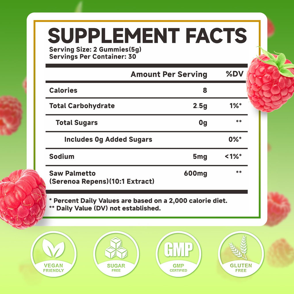 Saw Palmetto gummies support prostate wellness