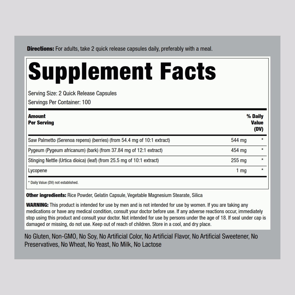 Saw palmetto herbal complex for men