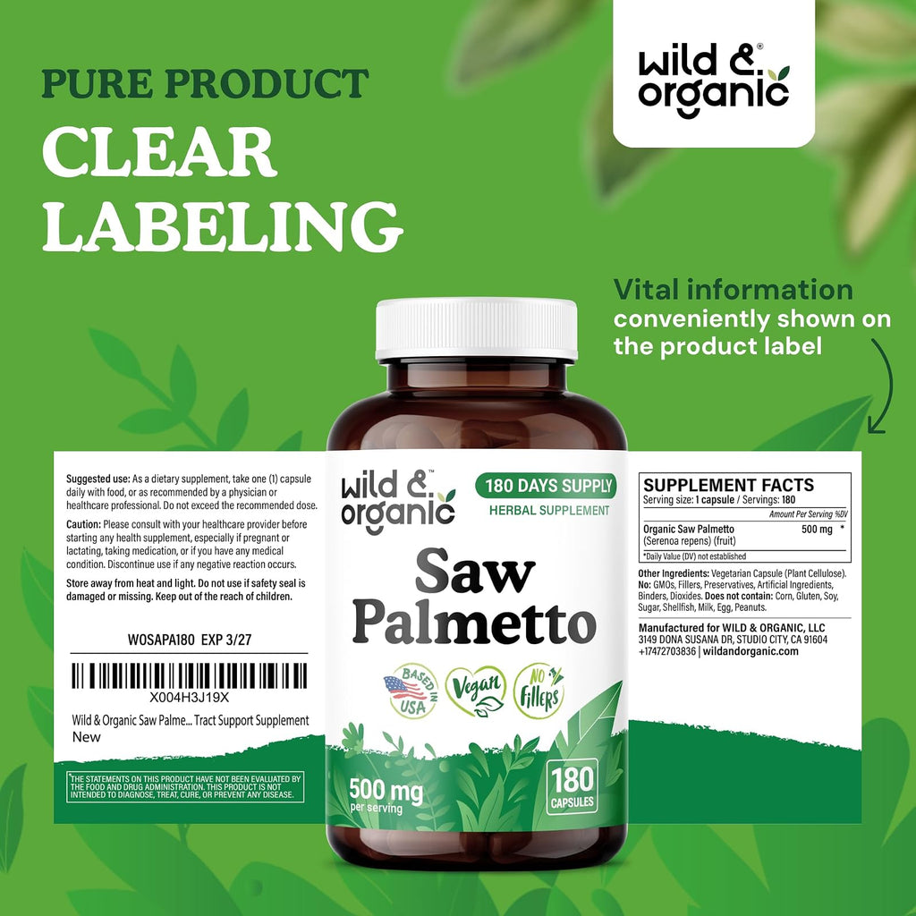 saw palmetto herbal remedy capsules