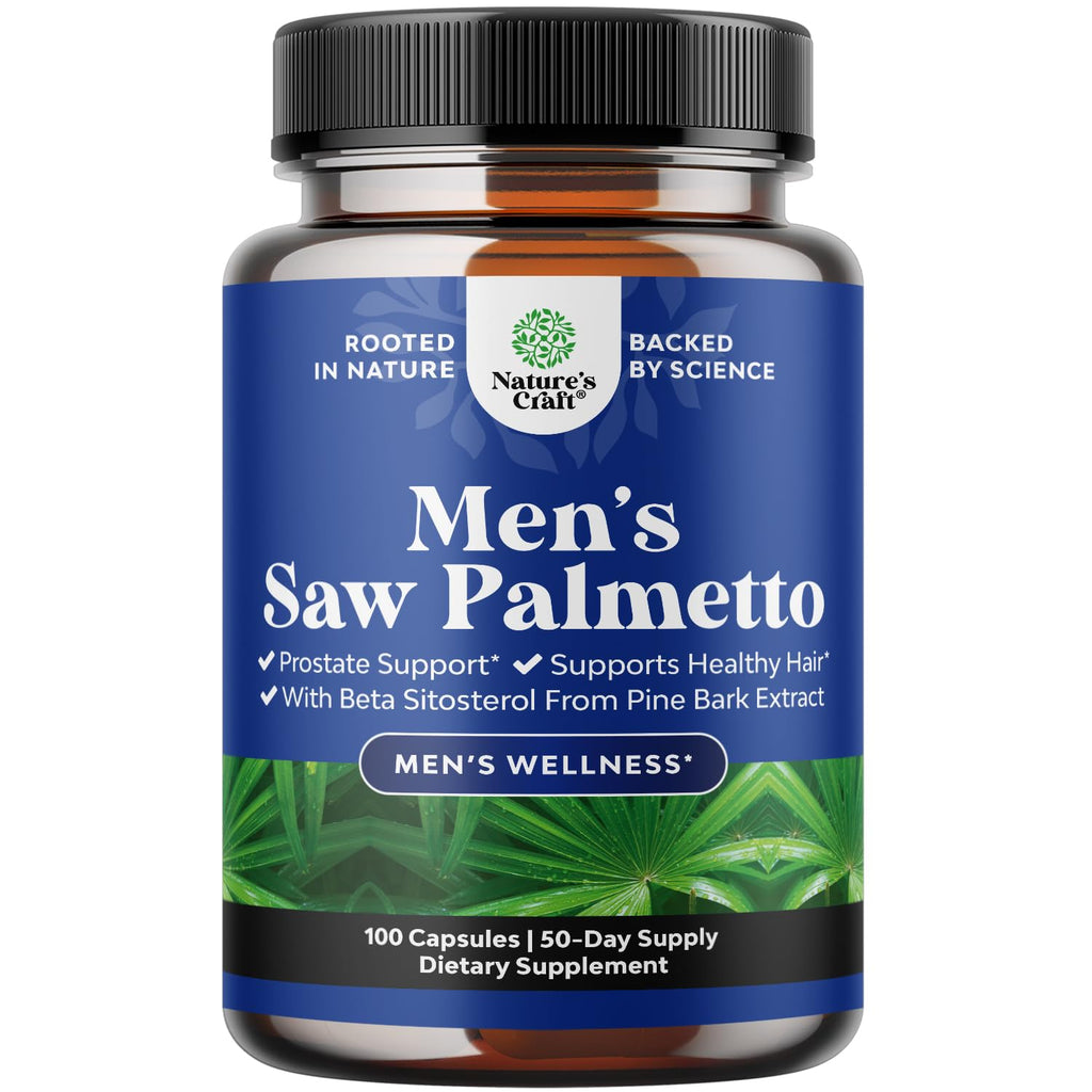 saw palmetto herbal supplement capsules