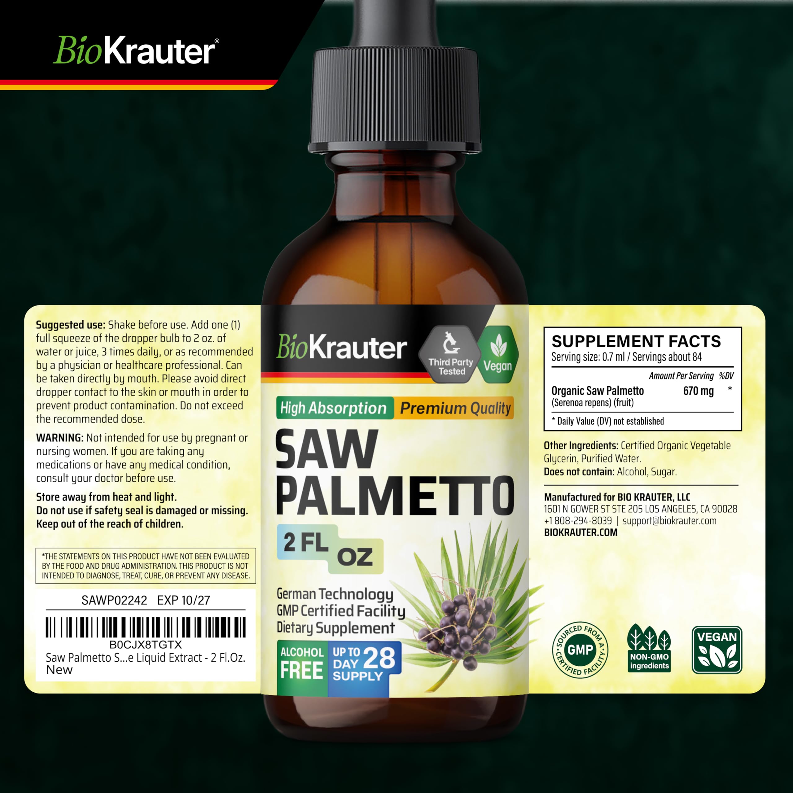 saw palmetto interactions with other herbs