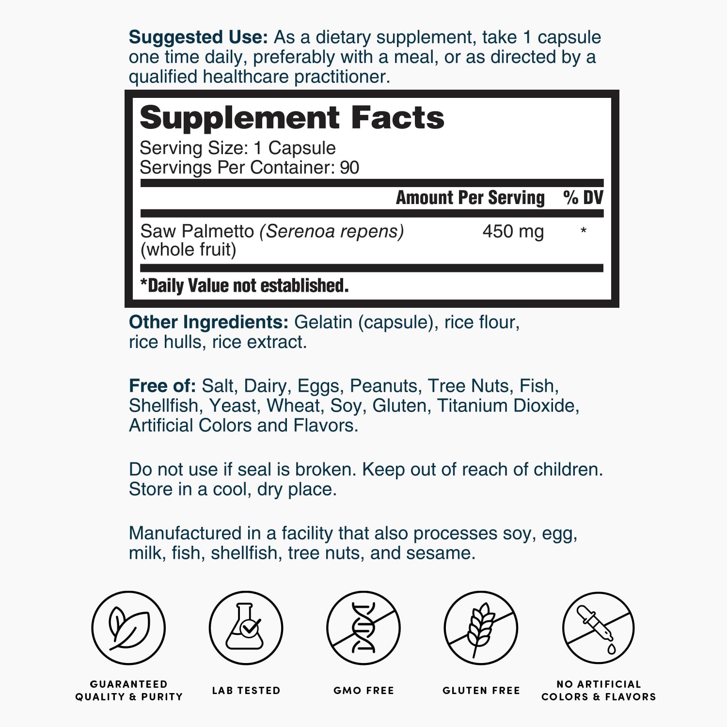 saw palmetto interactions with other supplements