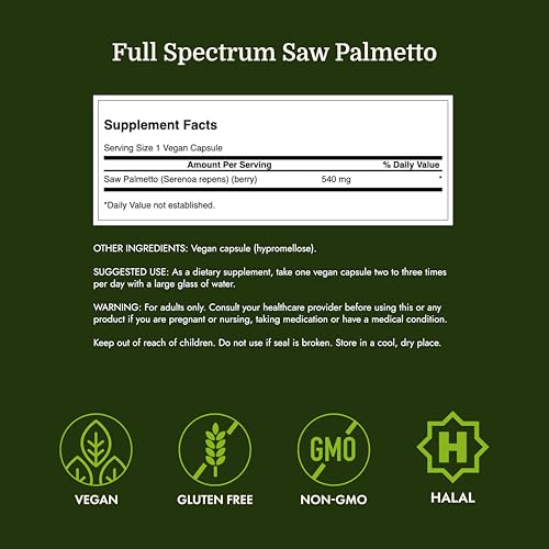 saw palmetto oil for hair care