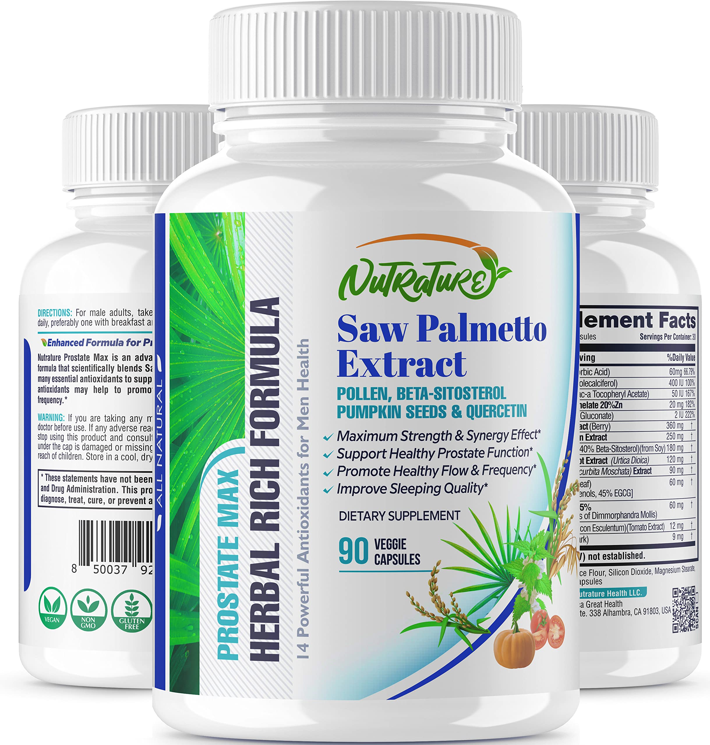 saw palmetto prostate health support