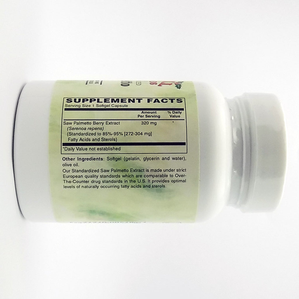 Saw Palmetto softgels for men's health