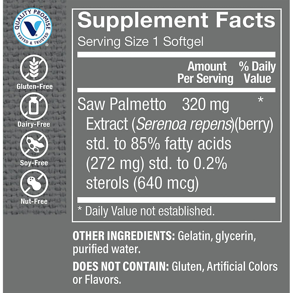 saw palmetto softgels for men
