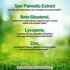 Saw palmetto softgels for men