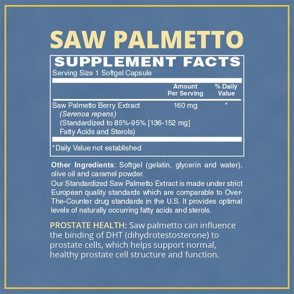 saw palmetto softgels for men