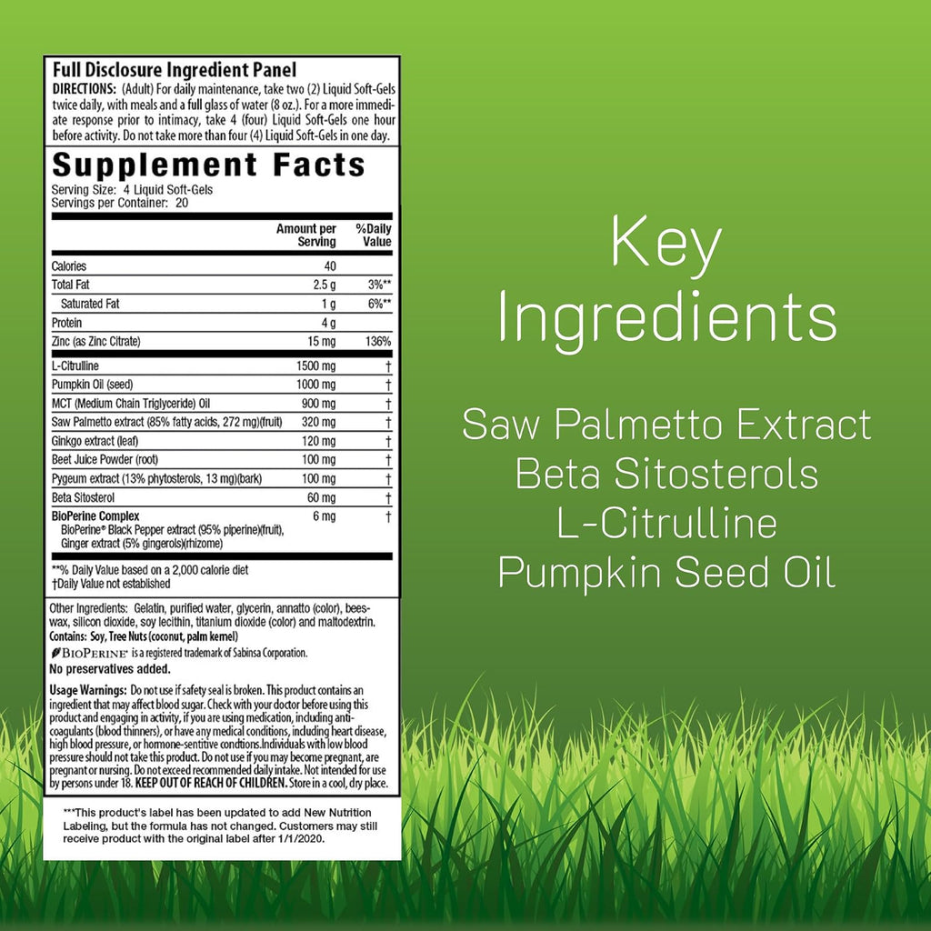 Saw Palmetto softgels for men