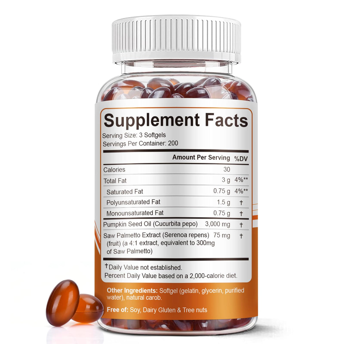 saw palmetto softgels for wellness