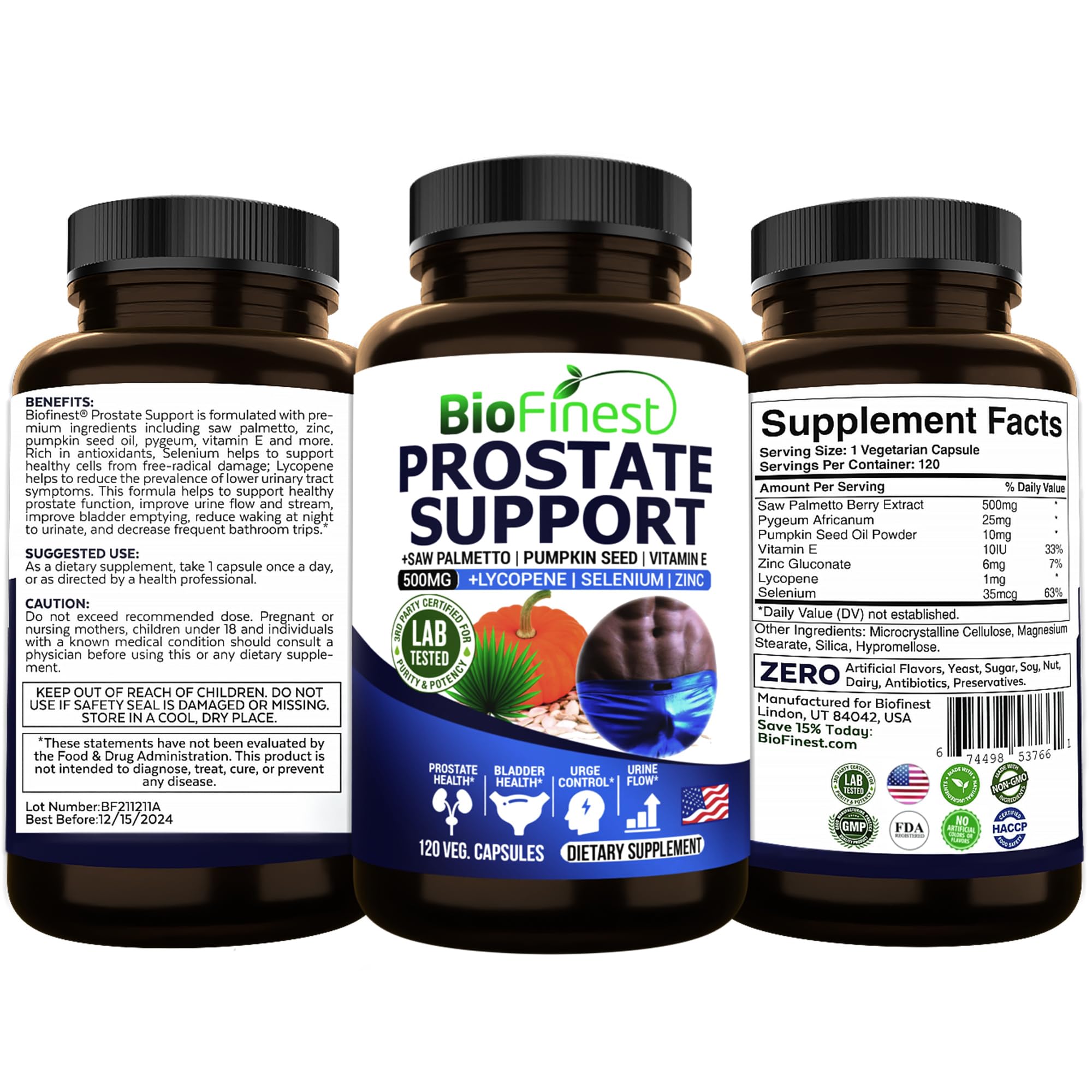 saw palmetto supplement for men
