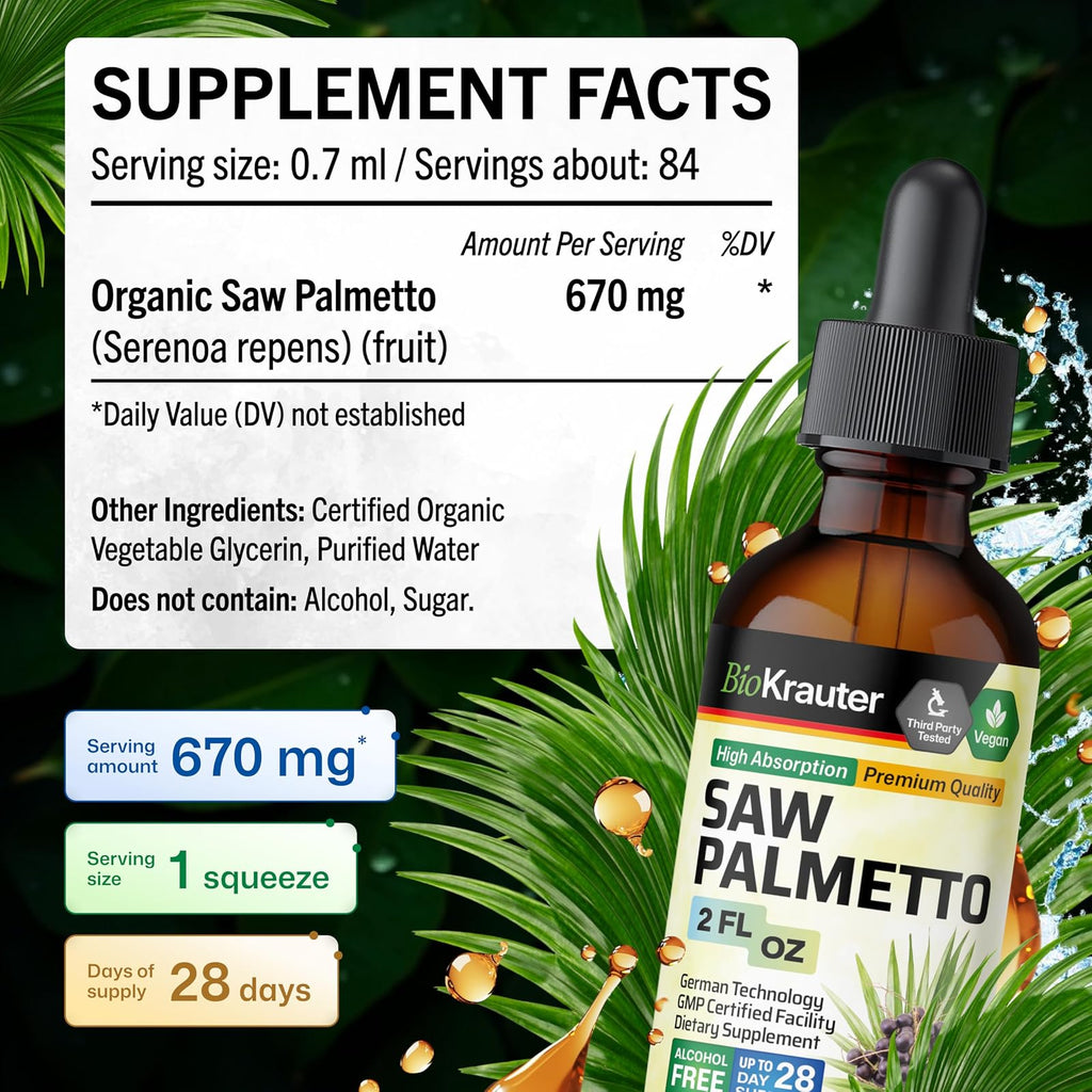 saw palmetto tincture for prostate support