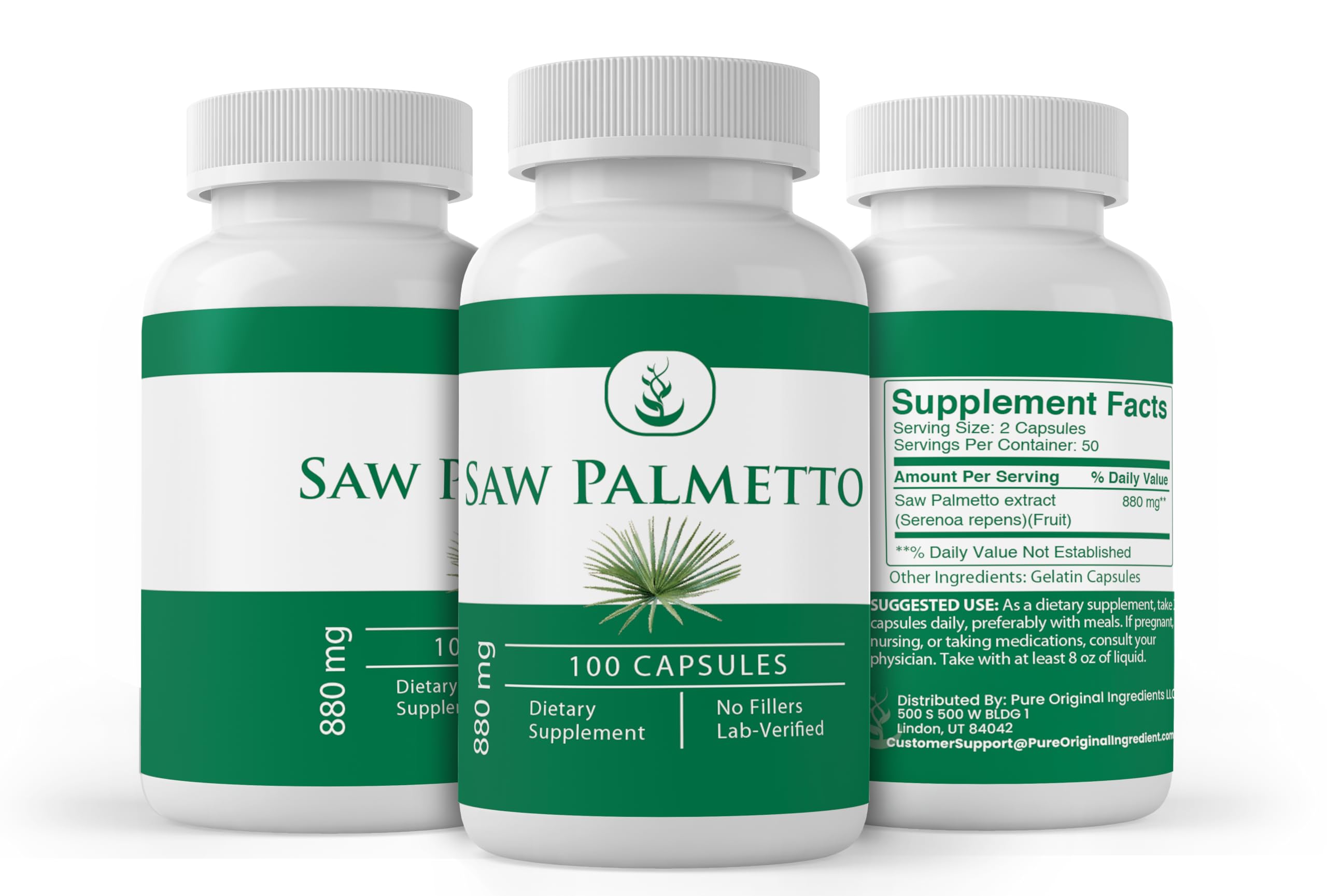 saw palmetto tree extract capsules