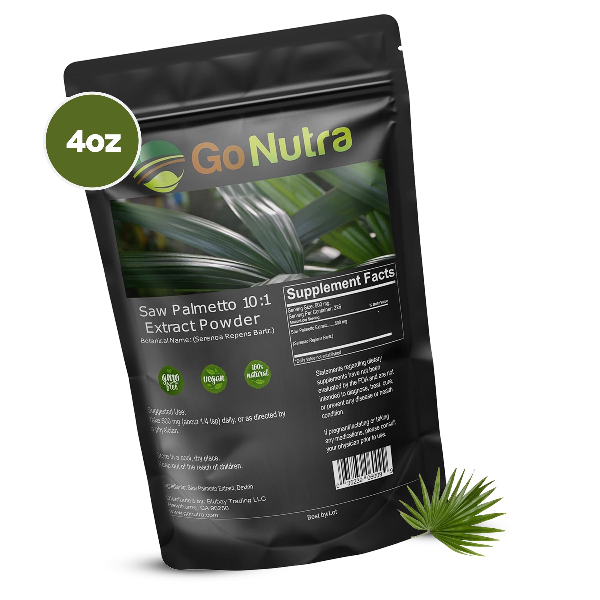 saw palmetto tree extract properties