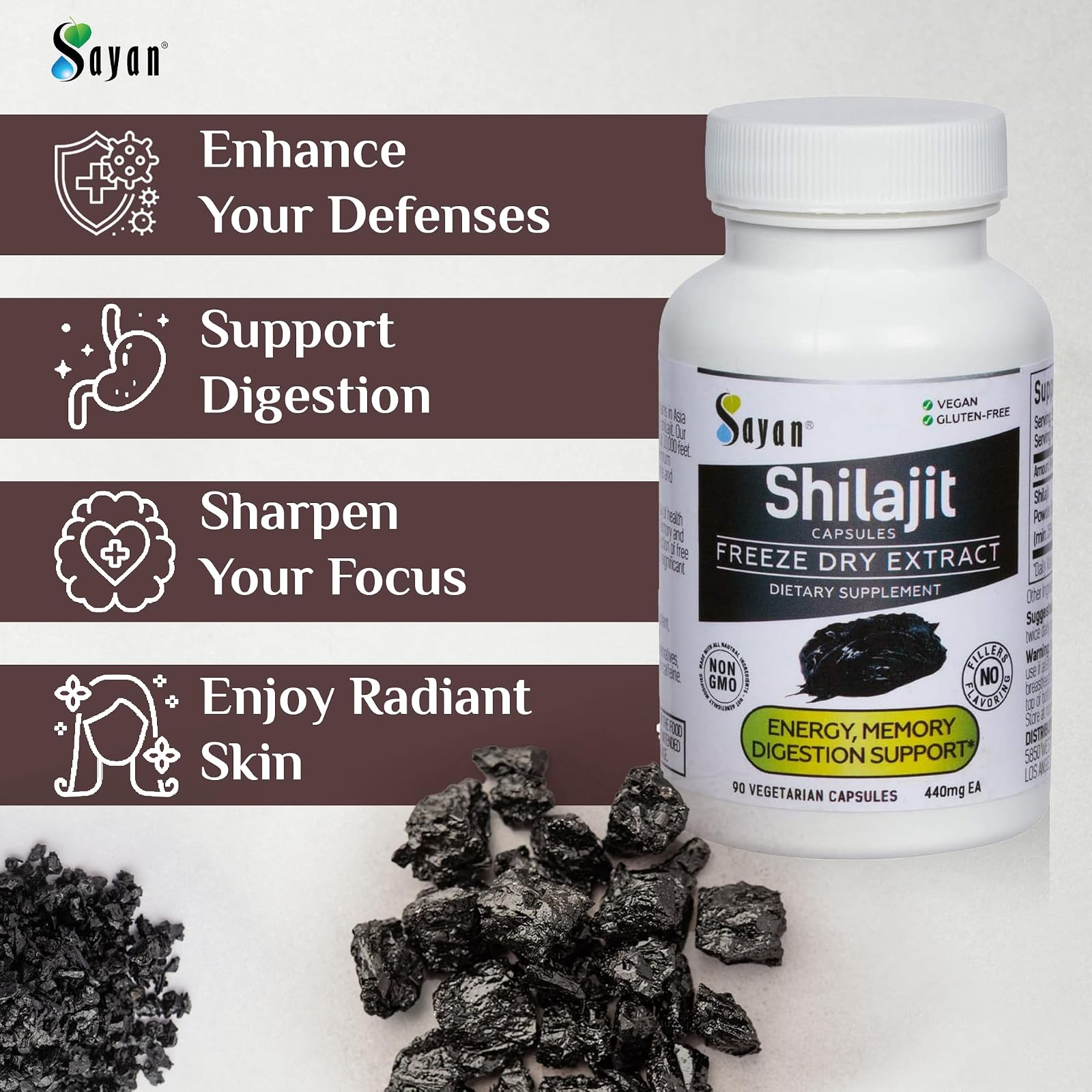 Sayan capsules for better absorption
