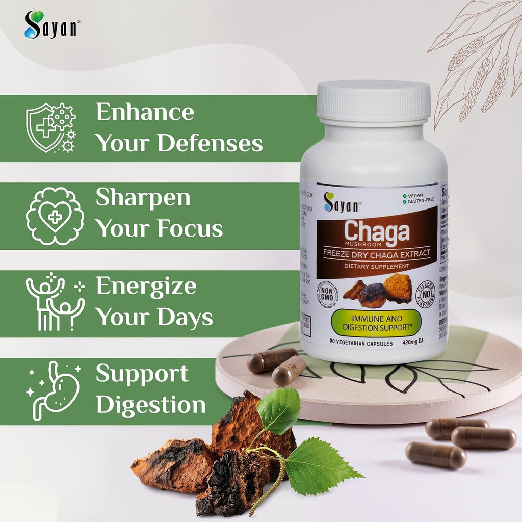 Sayan chaga mushroom 420 mg dosage