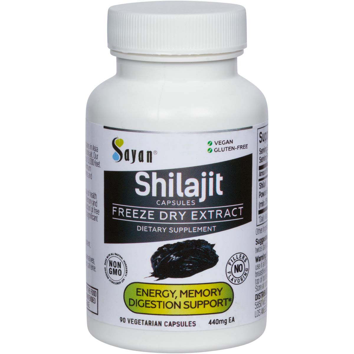 Sayan Shilajit 440 mg capsules