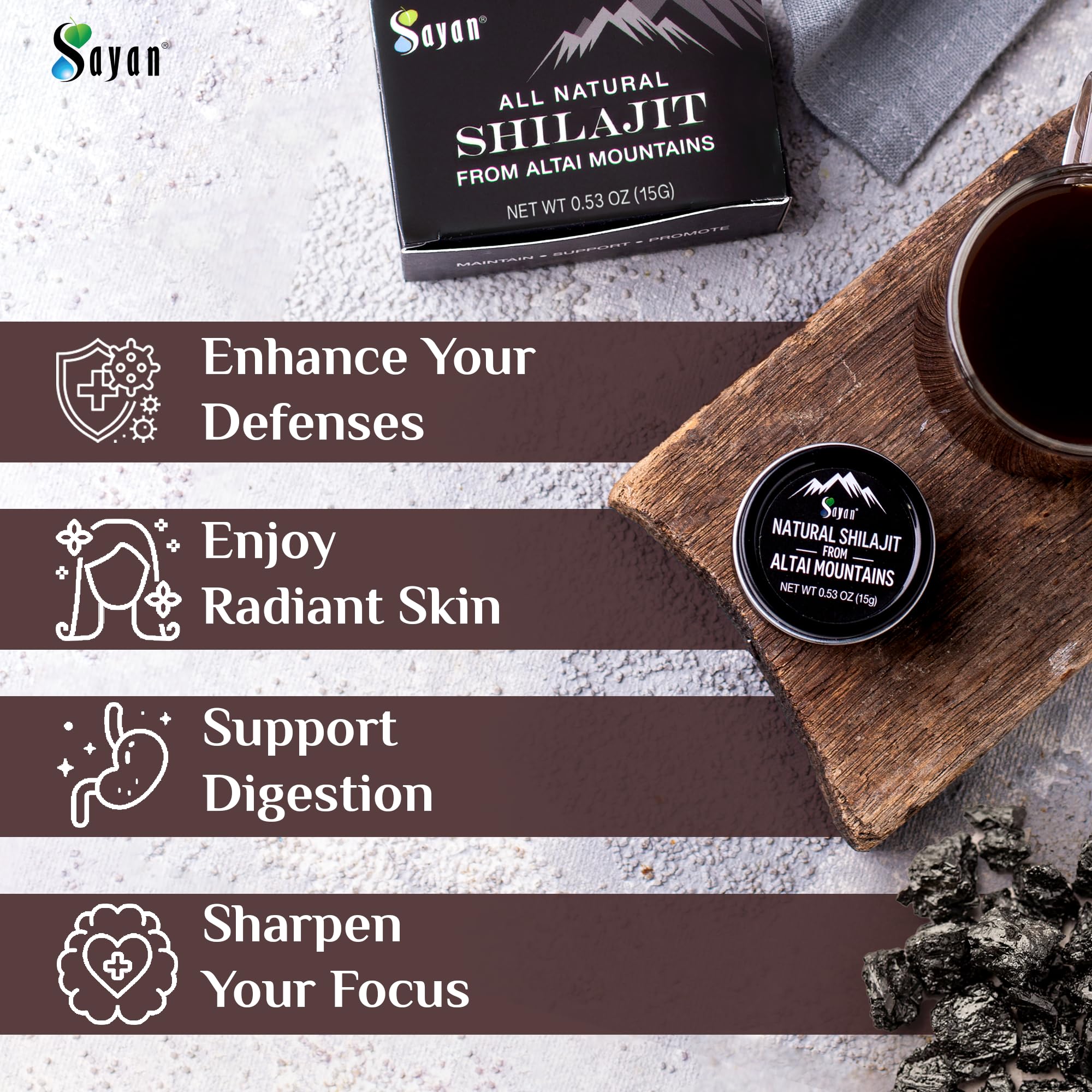 Sayan shilajit for stress relief