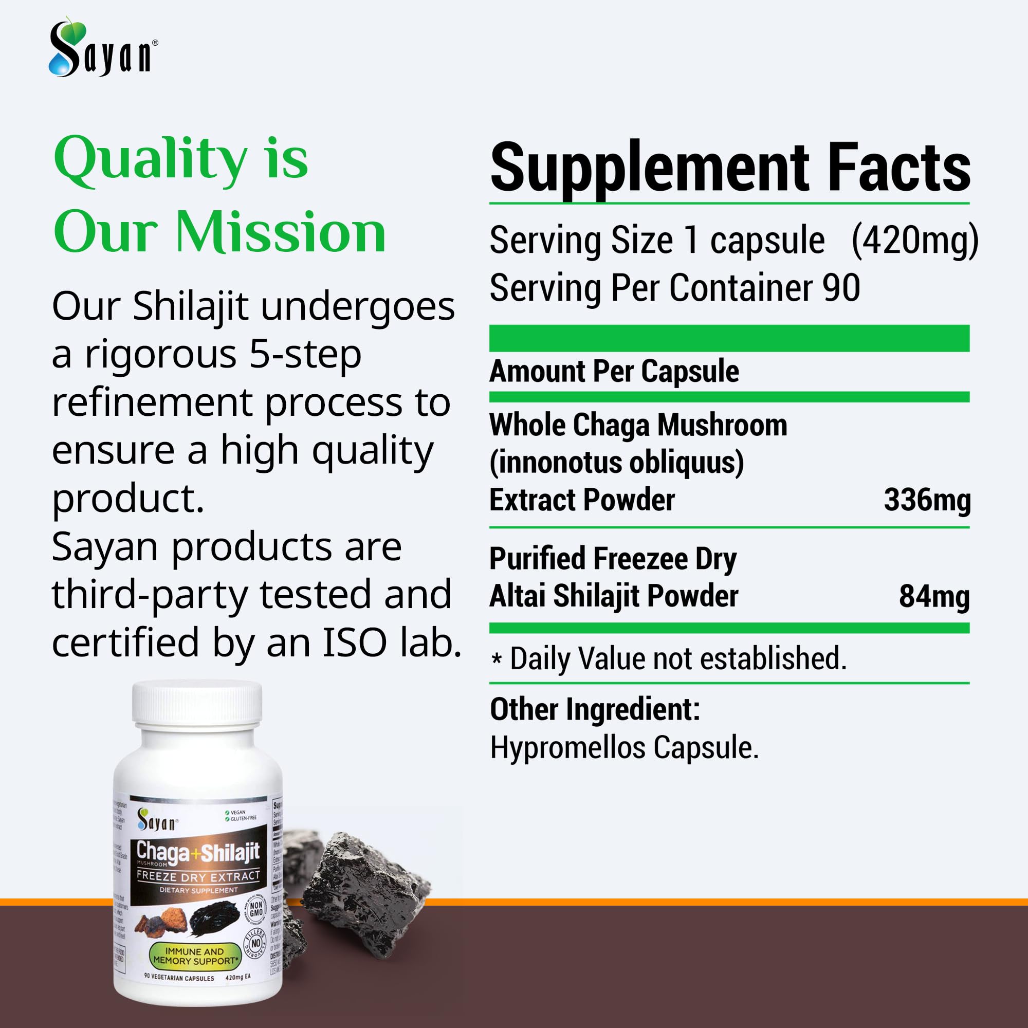 Sayan Siberian Chaga for better digestion