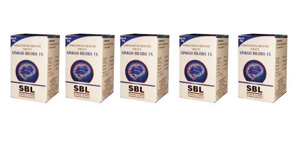 SBL Ginkgo Biloba herbal supplement tablets