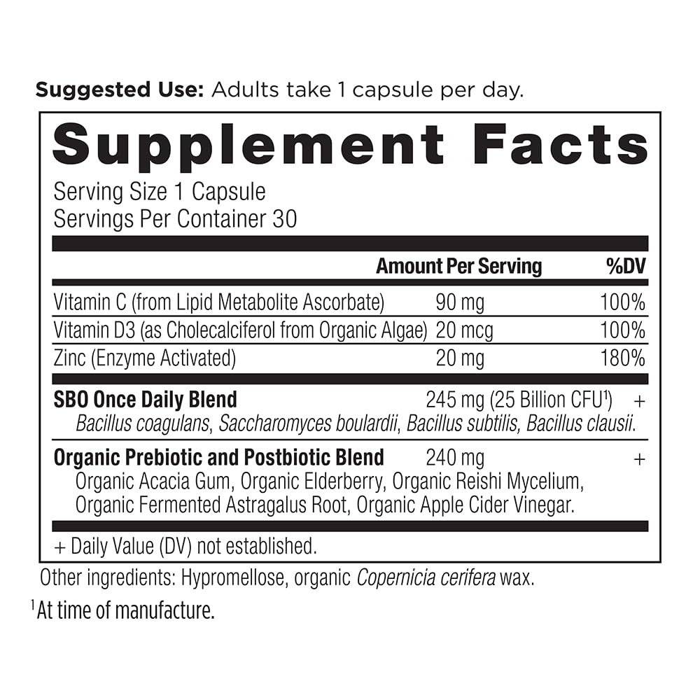 SBO probiotics for immune support