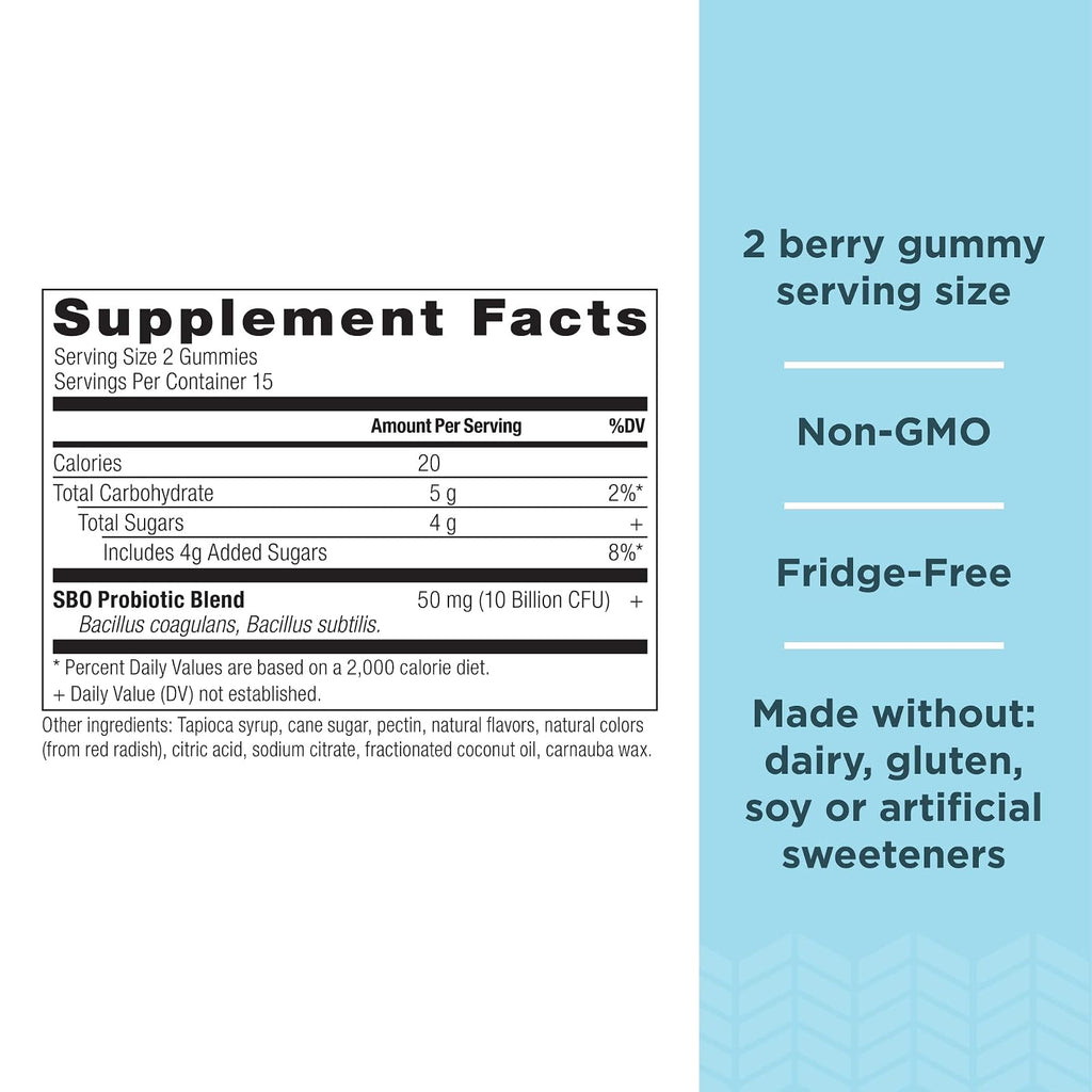 SBO probiotics gummies for kids