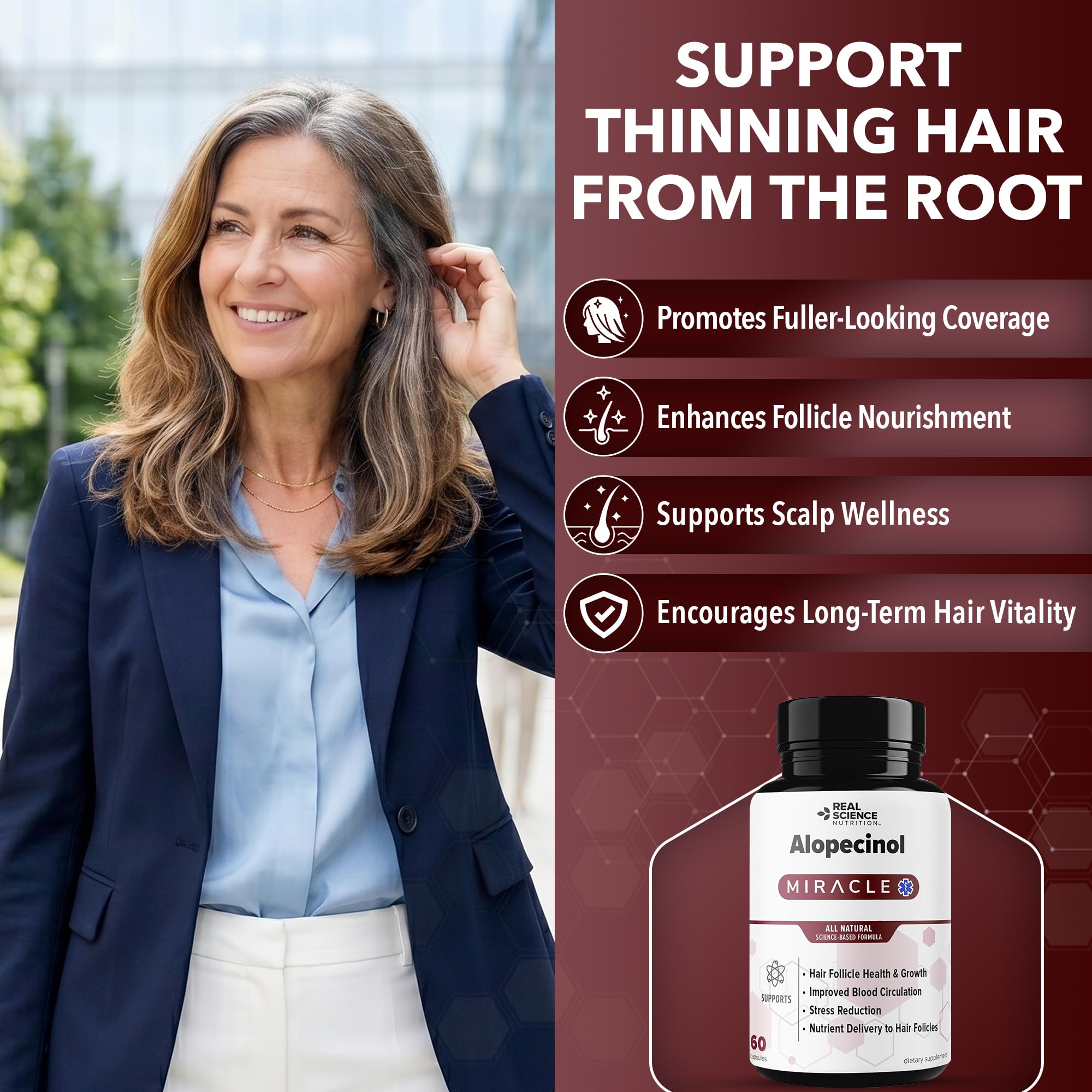 scalp support for thinning hair