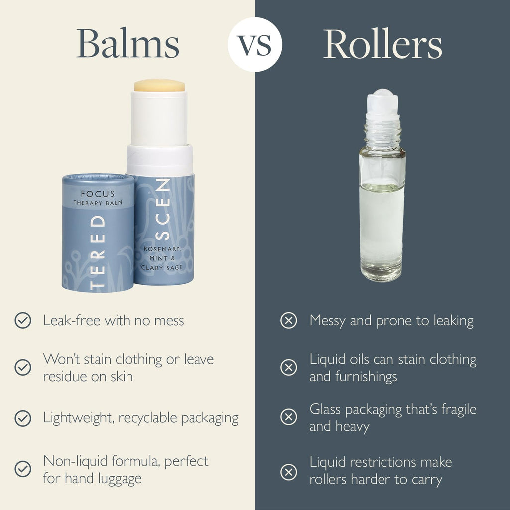 Scentered balm stick for focus