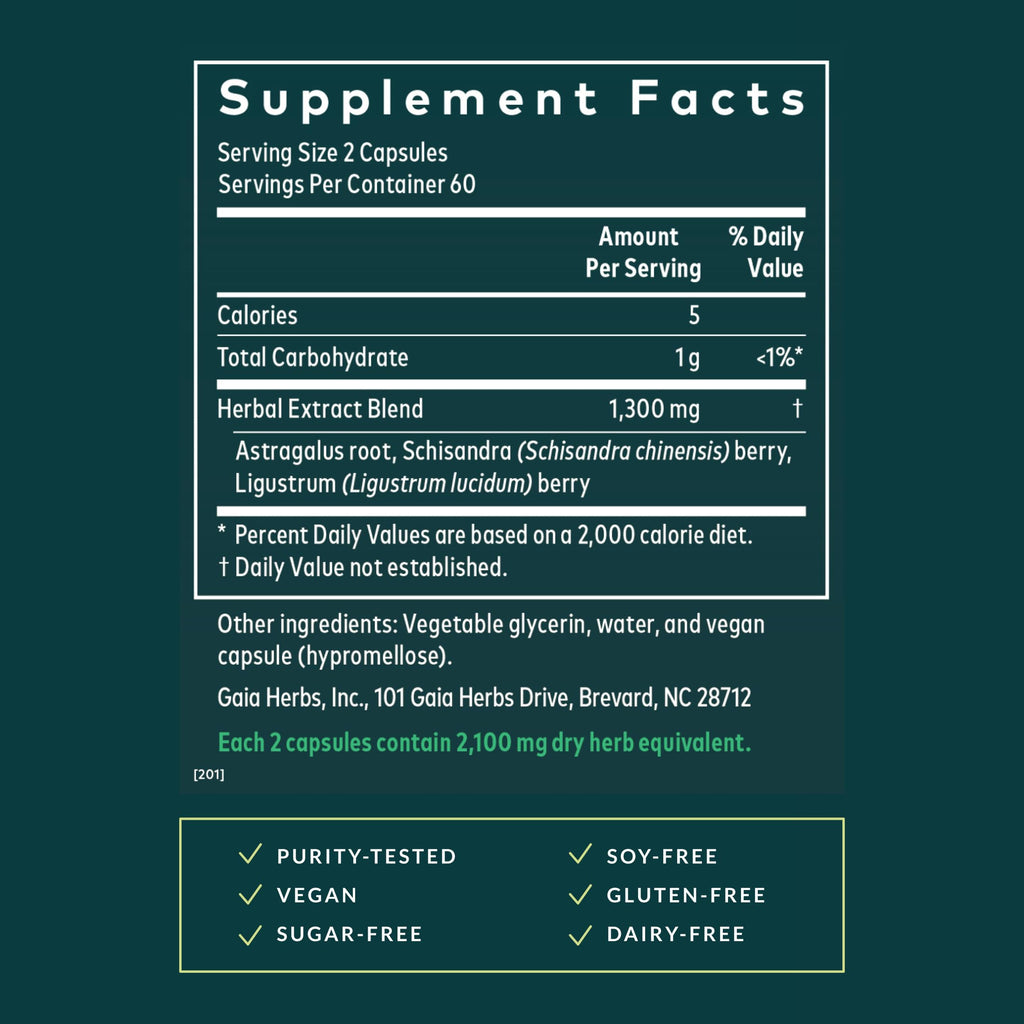 Schisandra berry in astragalus formula