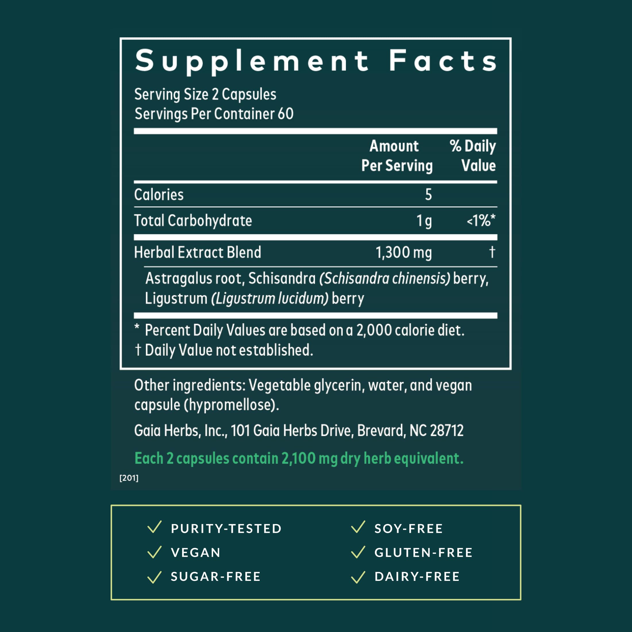 Schisandra berry in astragalus formula