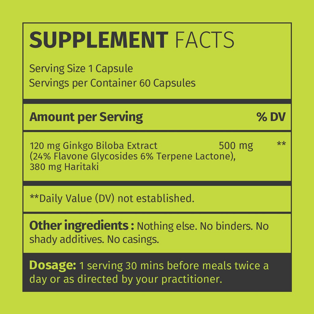scientifically tested ginkgo biloba formula