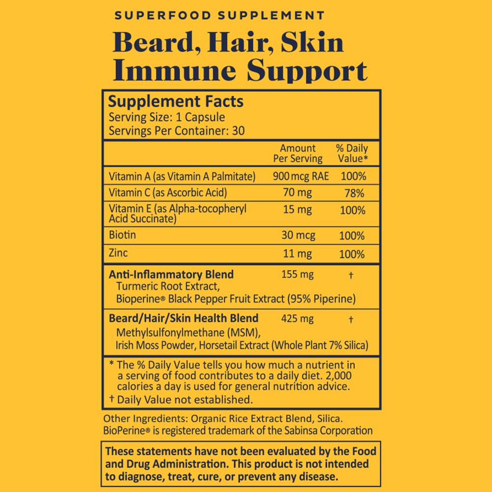 Scotch Porter blended vitamin & mineral supplements for skin health