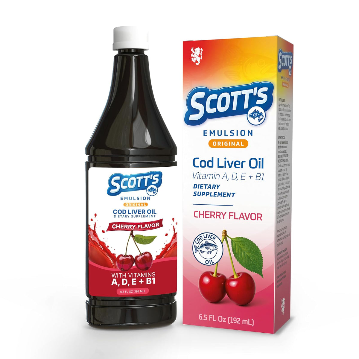 Scott's Emulsion cherry cod liver oil