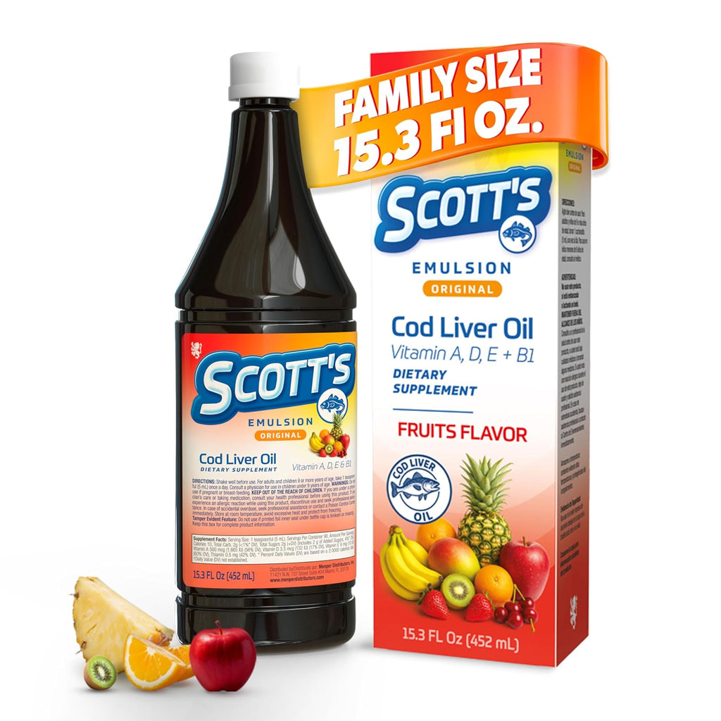 SCOTT'S EMULSION cod liver oil benefits