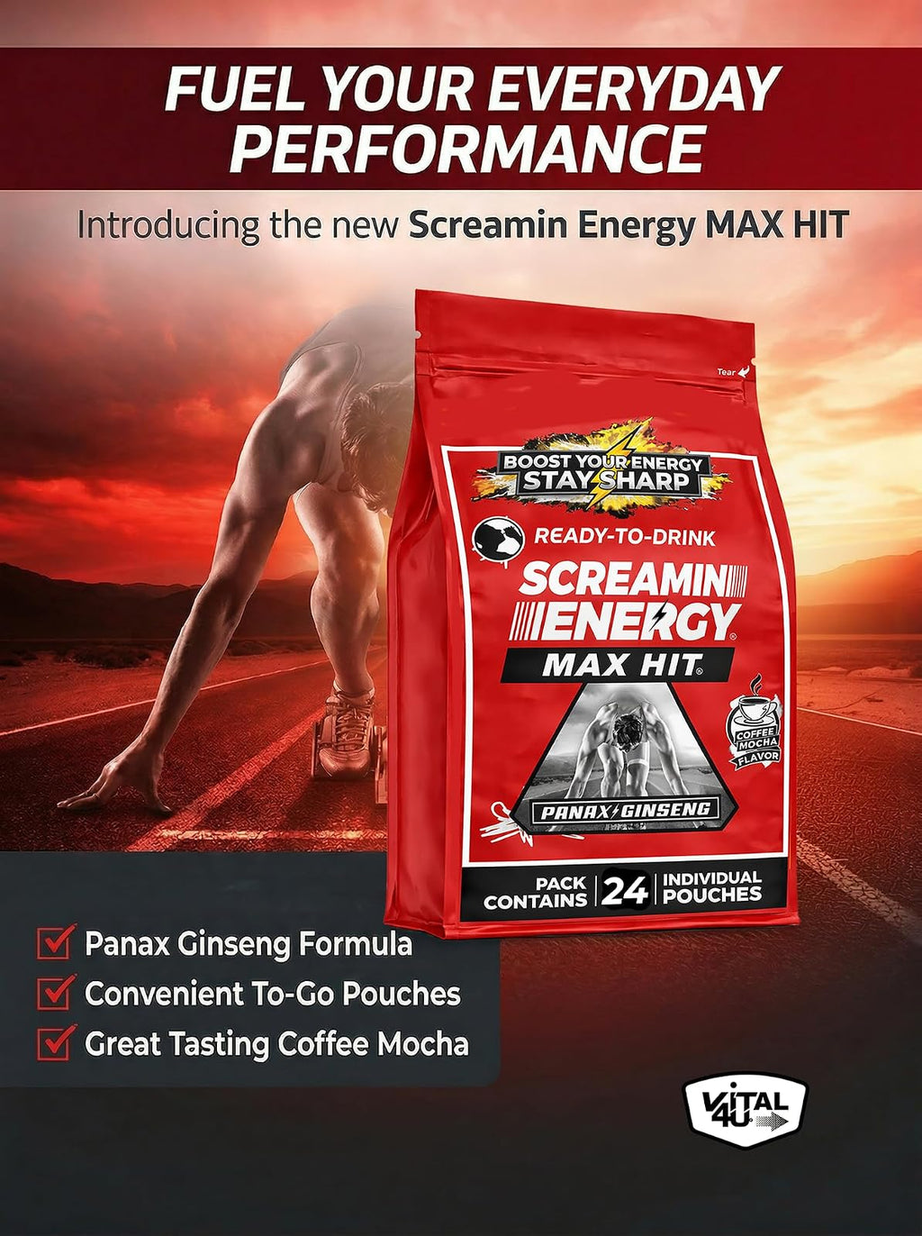 Screamin Energy for workout performance