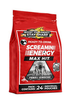 Screamin Energy mocha coffee pouches