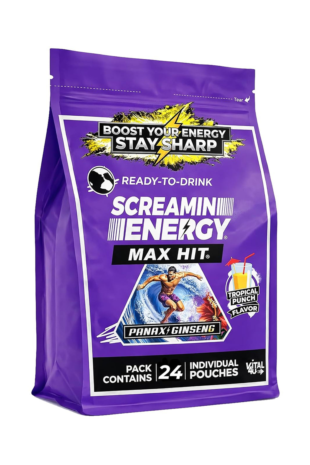 Screamin Energy Tropical Punch shots