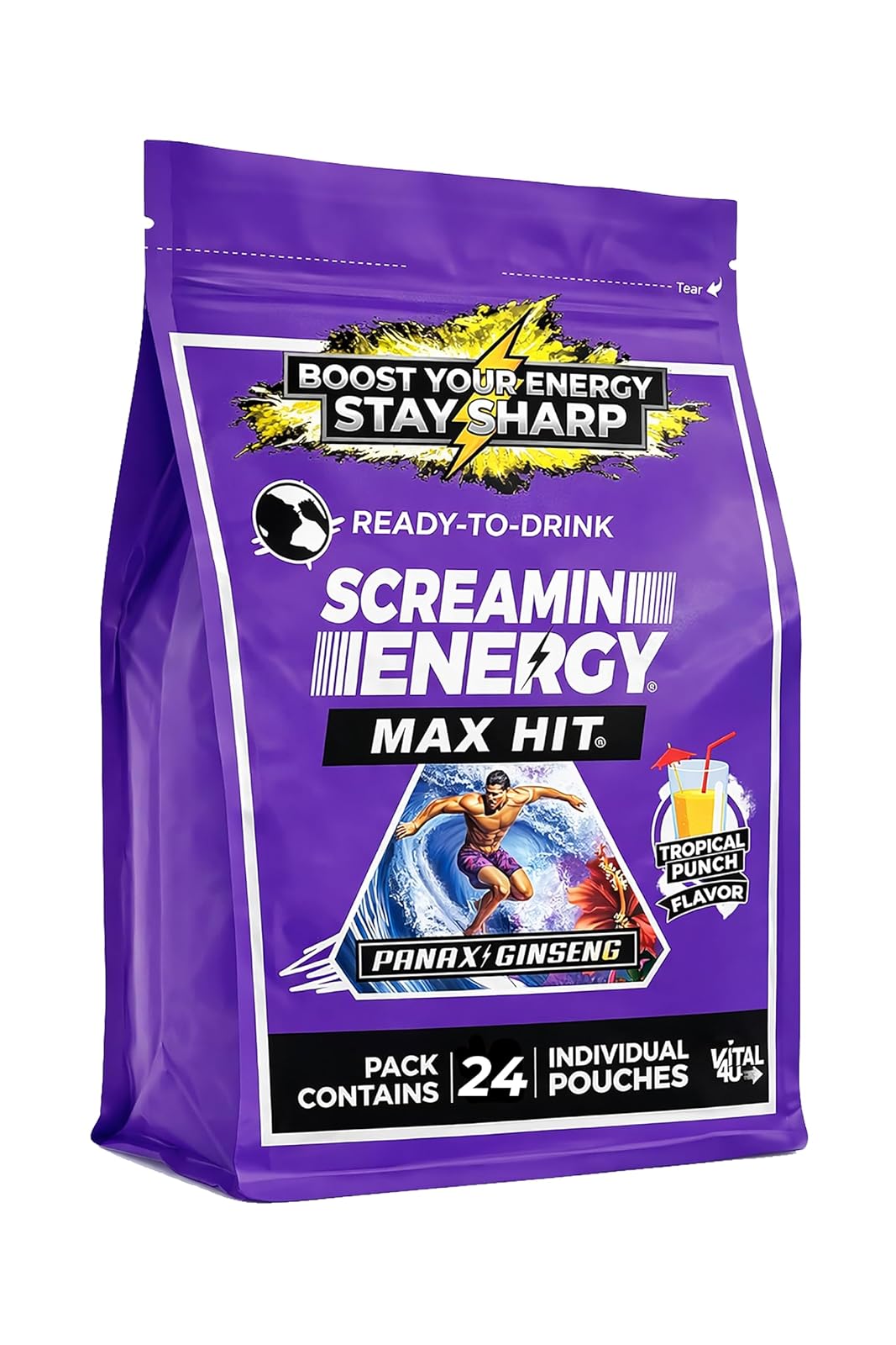 Screamin Energy Tropical Punch shots