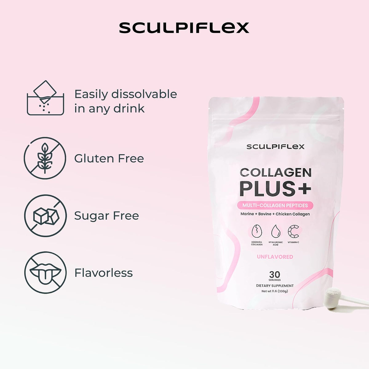 Sculpiflex collagen powder for recovery