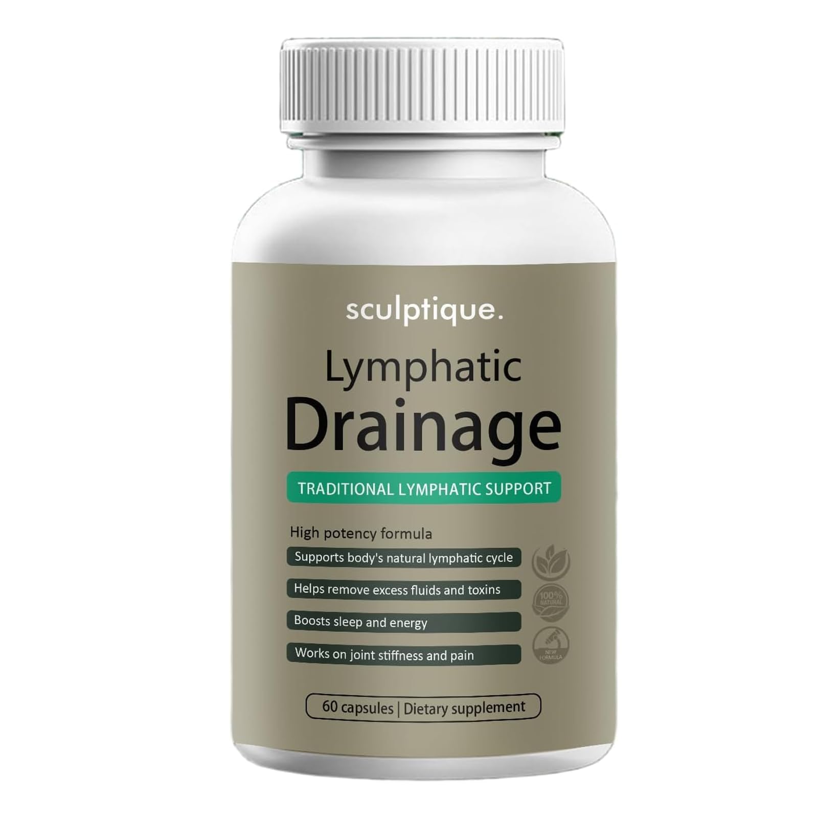 Sculptique lymphatic drainage support capsules