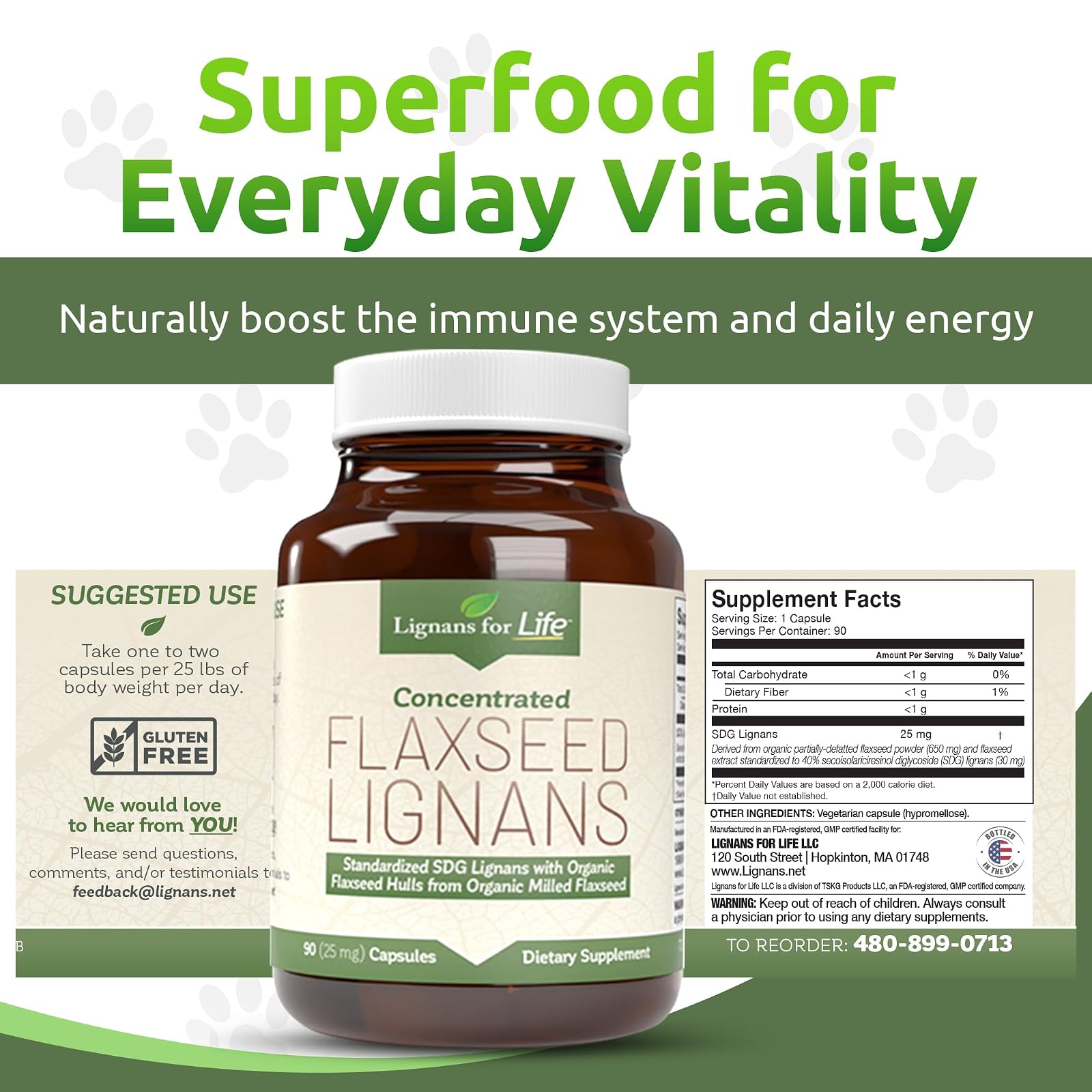 SDG lignans for wellness