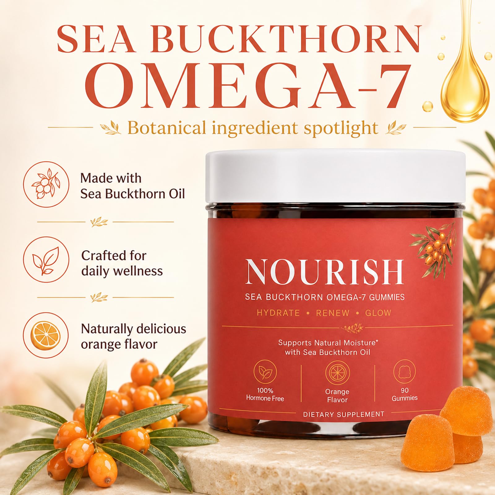 Sea Buckthorn Gummies for immune support