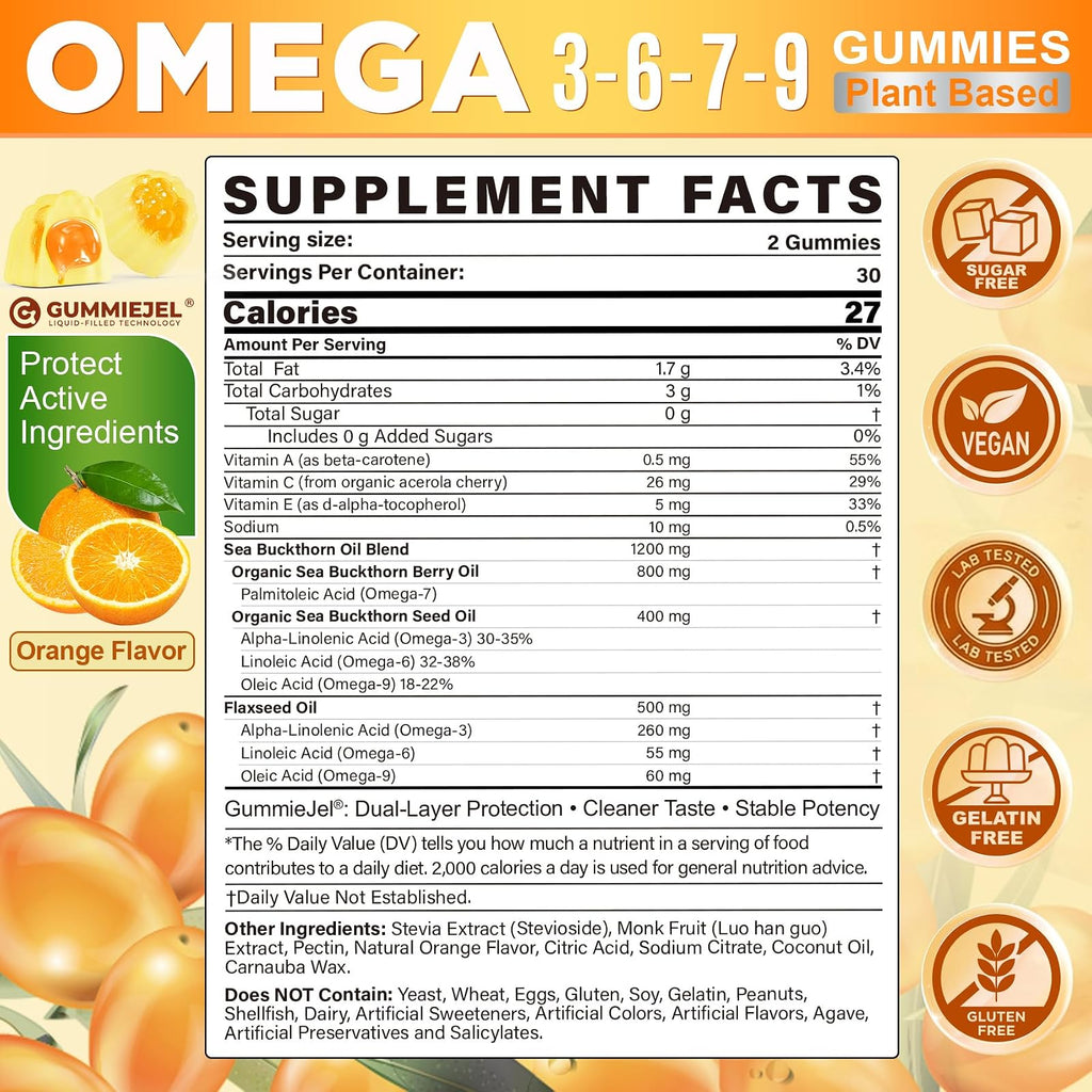 Sea buckthorn oil gummies for wellness