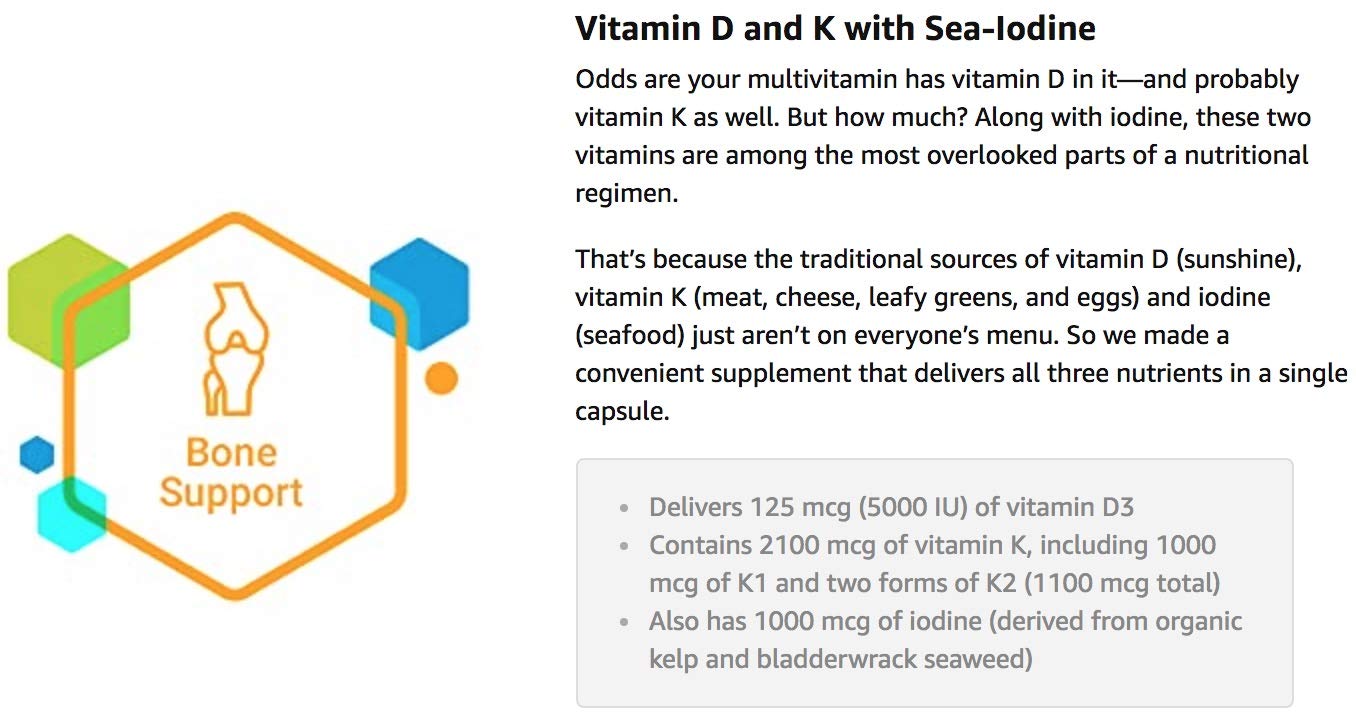 Sea-Iodine enriched vitamin capsules