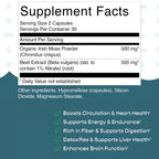 Sea moss and beetroot for vitality
