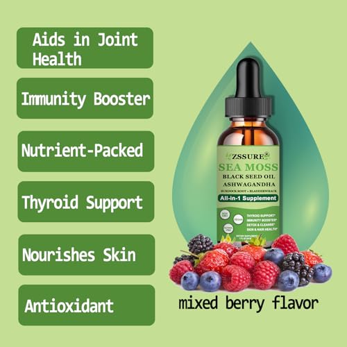 sea moss and black seed oil blend