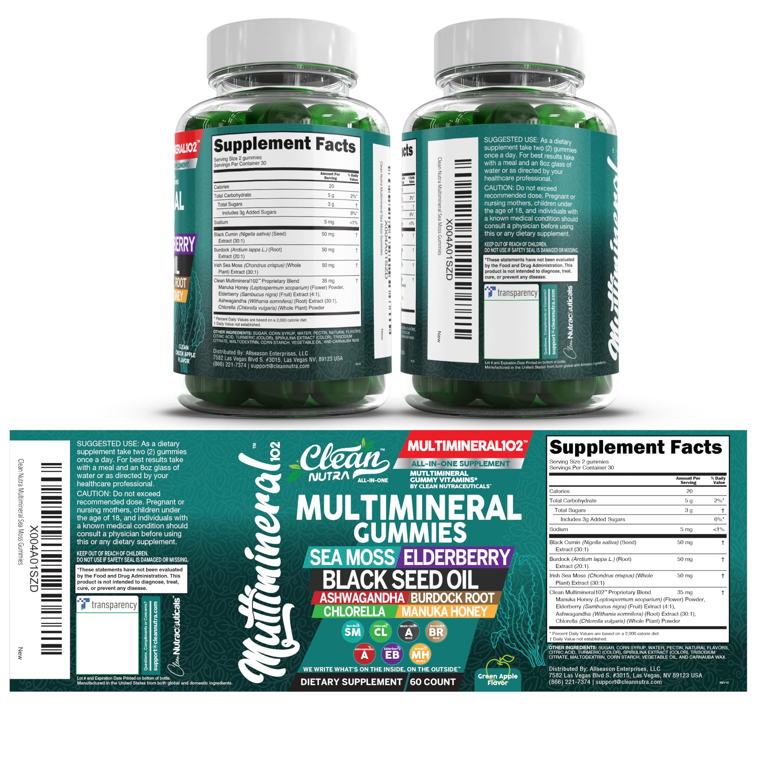 sea moss and black seed oil combo