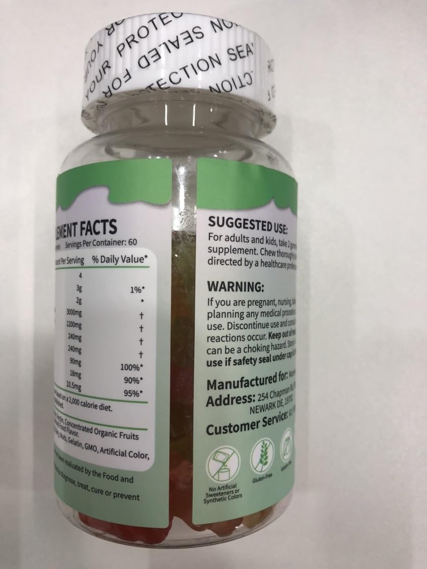 sea moss and bladderwrack energy gummies