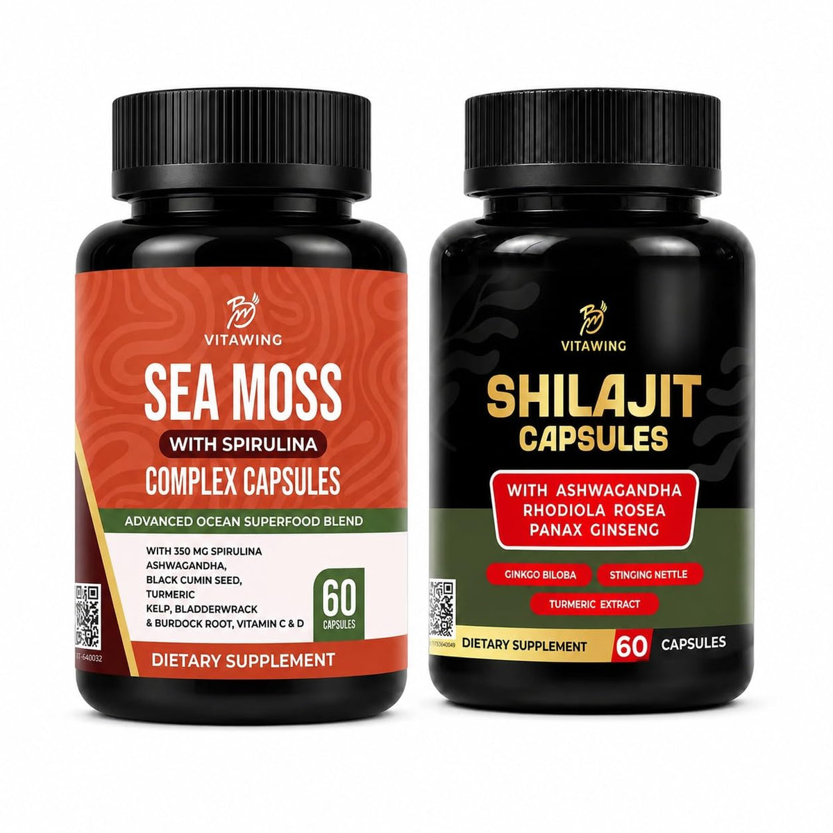 Sea moss and shilajit capsules